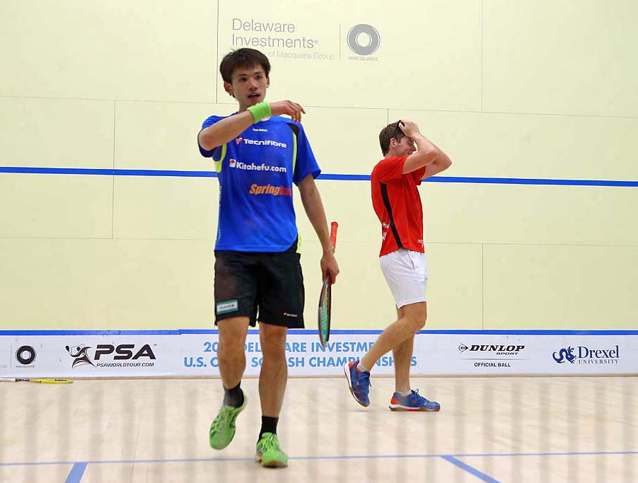 Great Scott Lobban Downs Max Lee - PSA Squash Tour