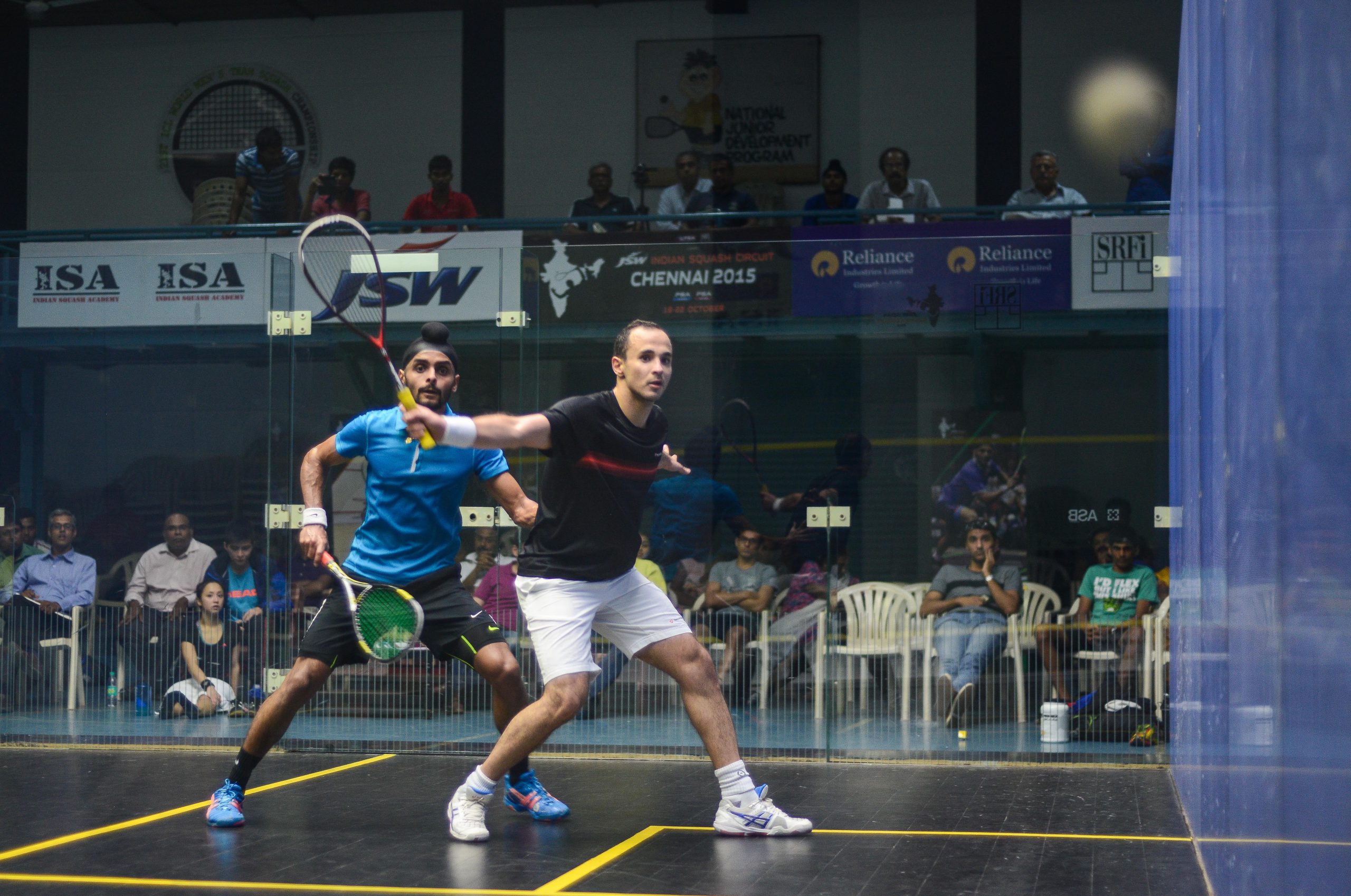 Reda Beats Sandhu to Claim Chennai Crown - PSA Squash Tour