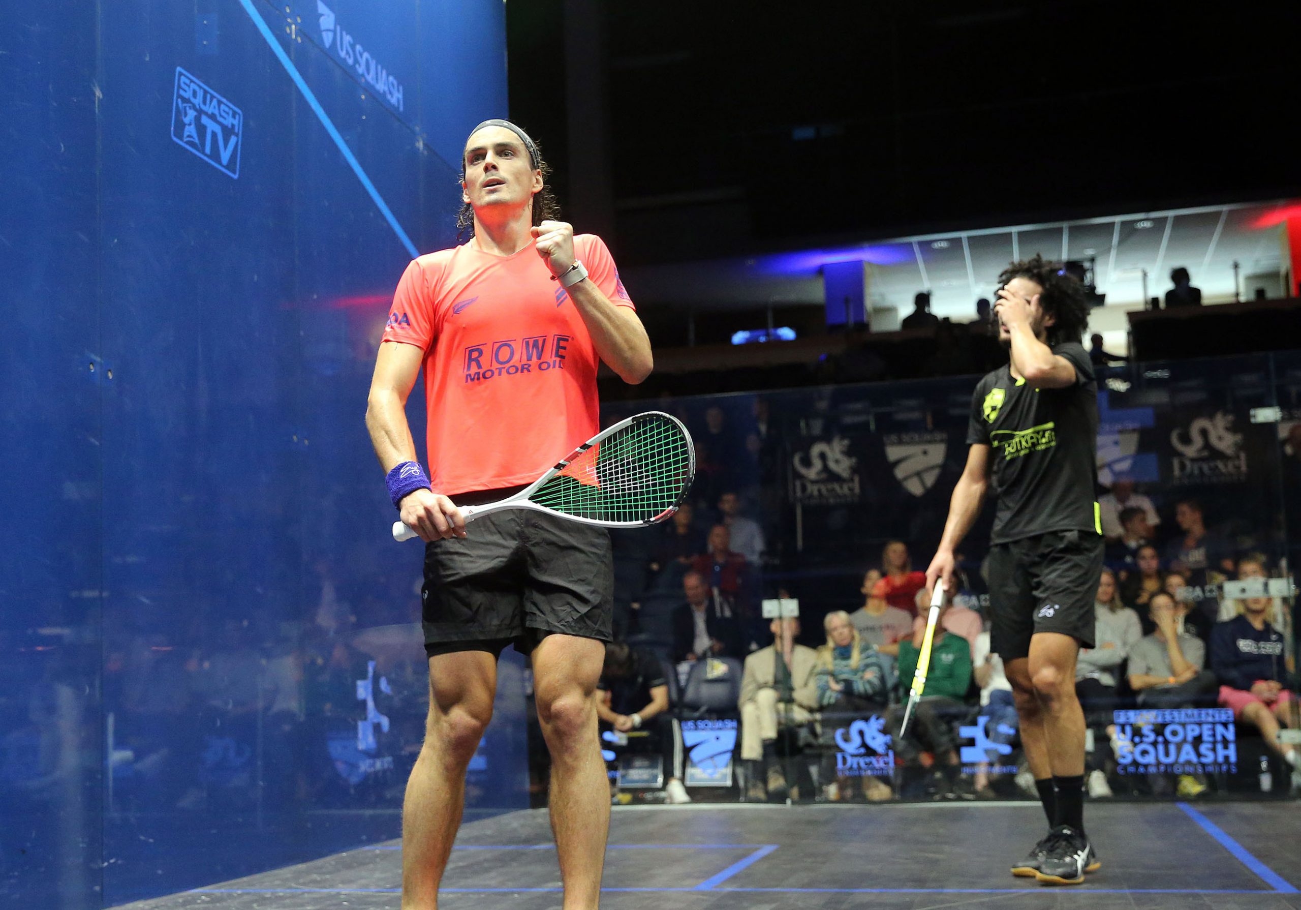 U.S. Open RD3: Coll Prevails in Tough Hesham Test - PSA Squash Tour