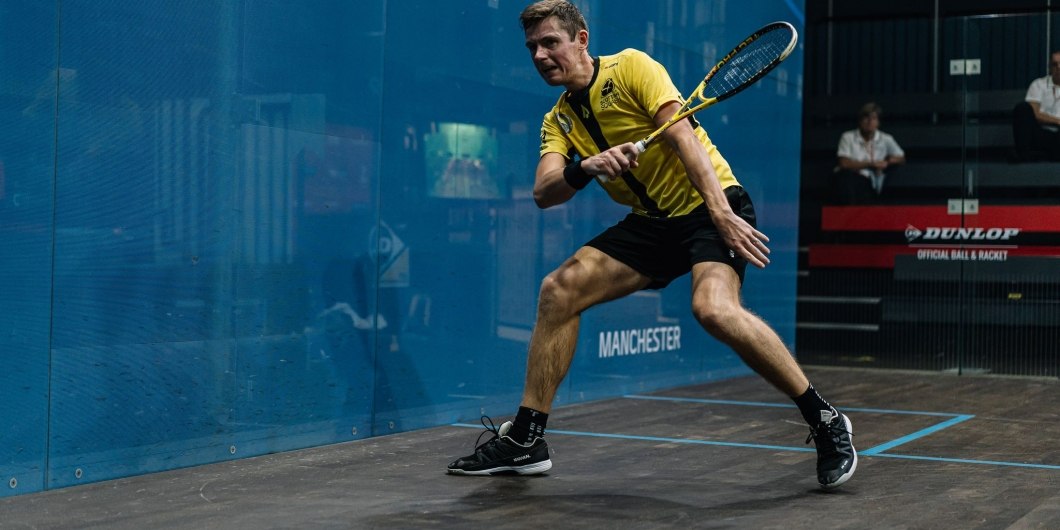 Manchester Open RD1: Lobban Advances - PSA Squash Tour