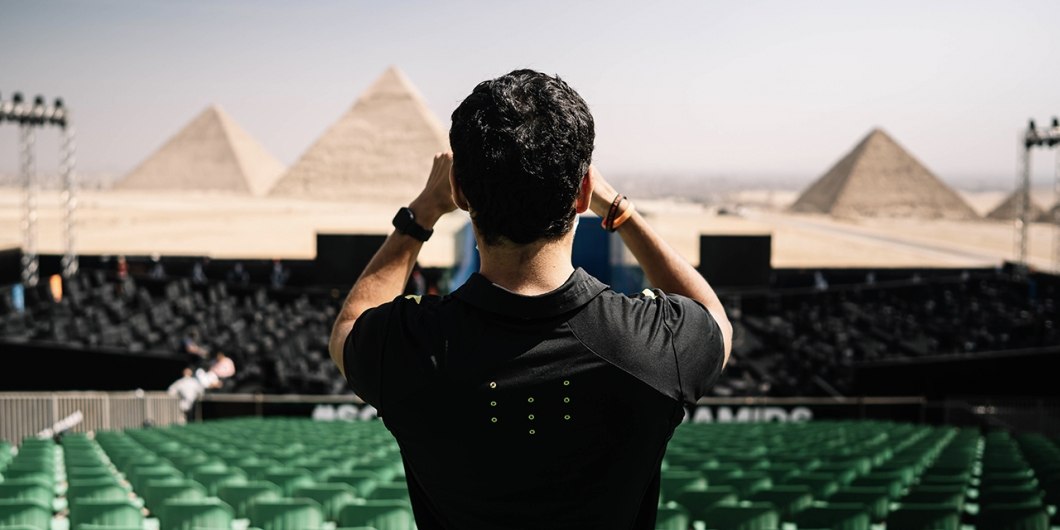 Playing At The Pyramids - PSA Squash Tour