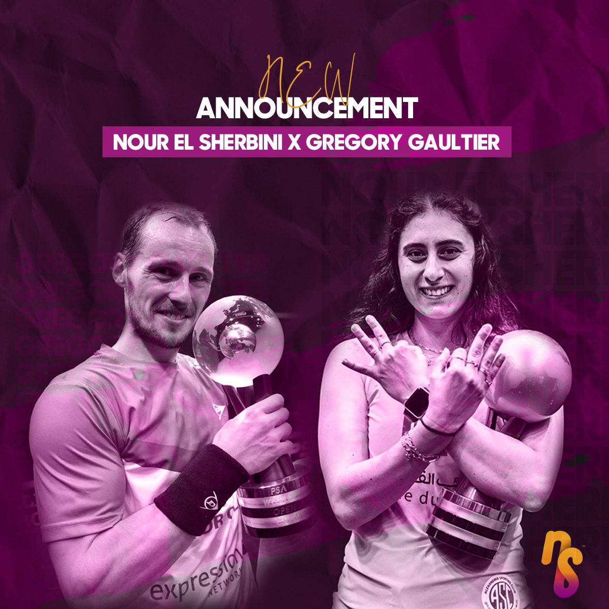 El Sherbini Brings Gaultier Into Coaching Team - PSA Squash Tour