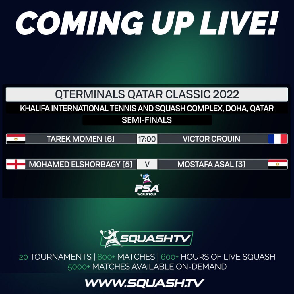 Qatar Classic SF: The Stats & How To Watch Live - PSA Squash Tour