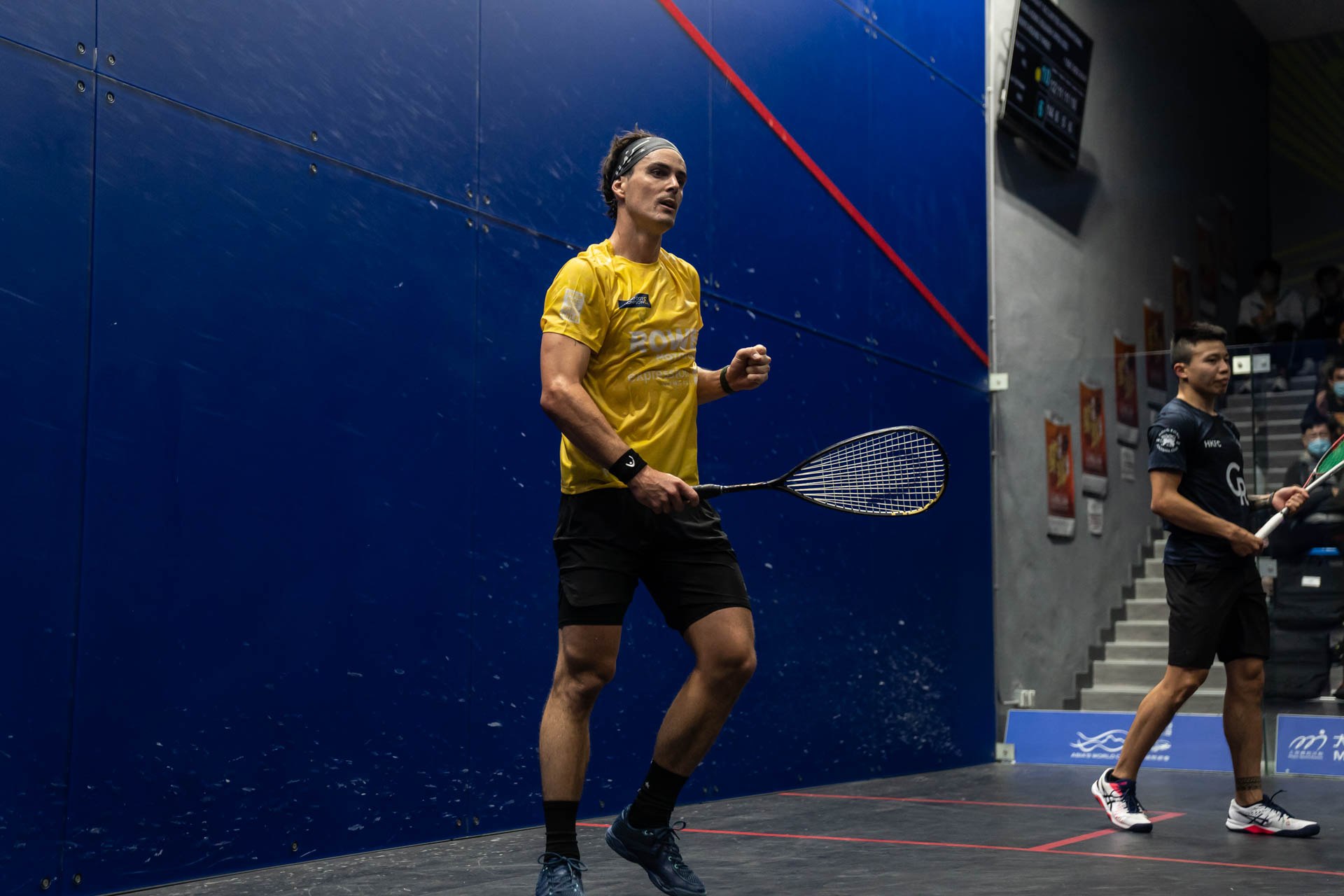 Coll and El Sherbini Reach Hong Kong Quarters - PSA Squash Tour