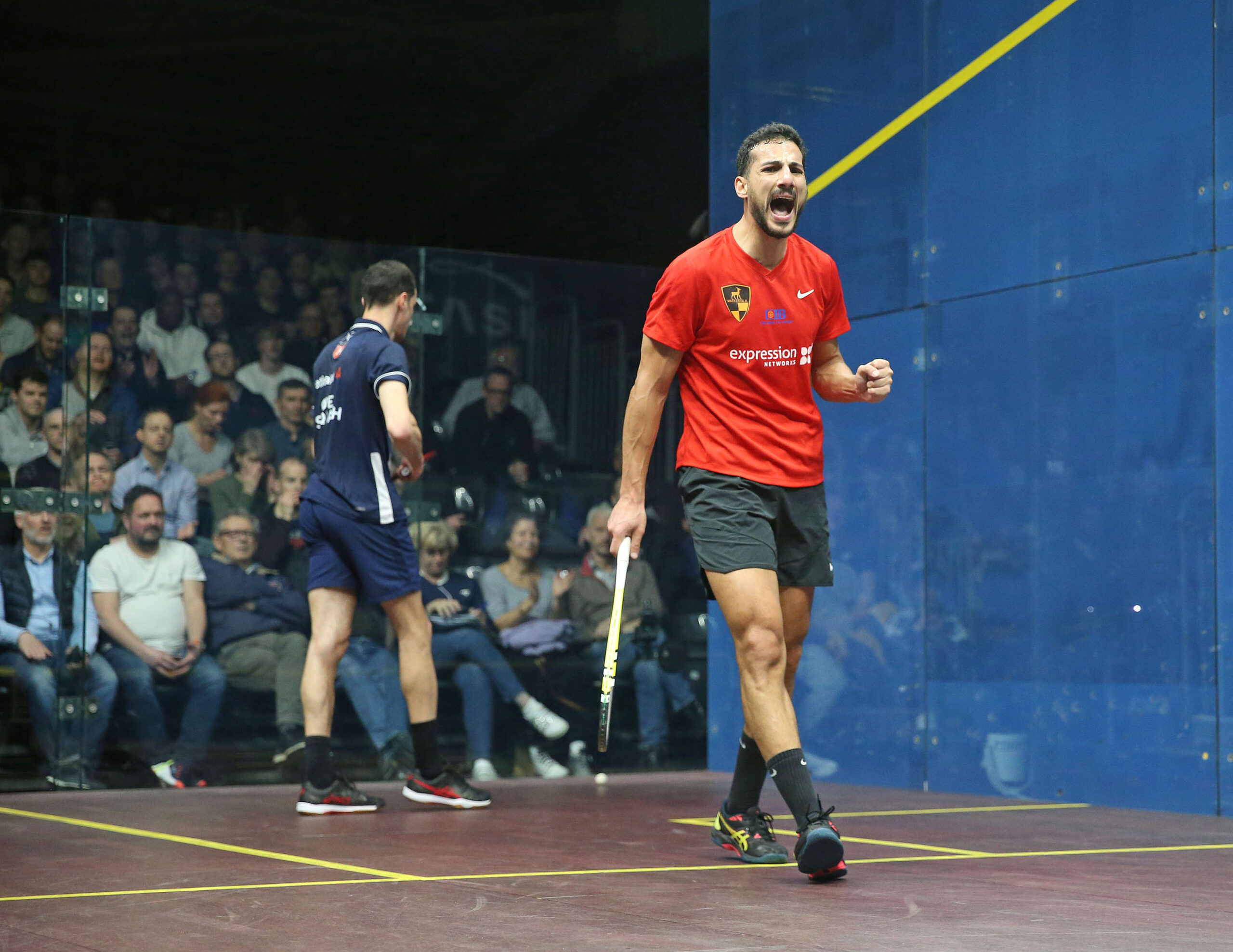 Optasia Championships QF: Hesham Downs Defending Champ Farag - PSA ...