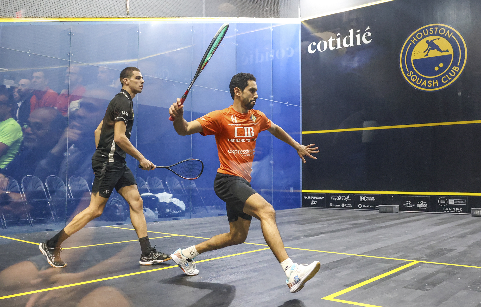 HSC 2024 Houston Men's Squash Open QFs: Farag Sees Off Stubborn Momen ...