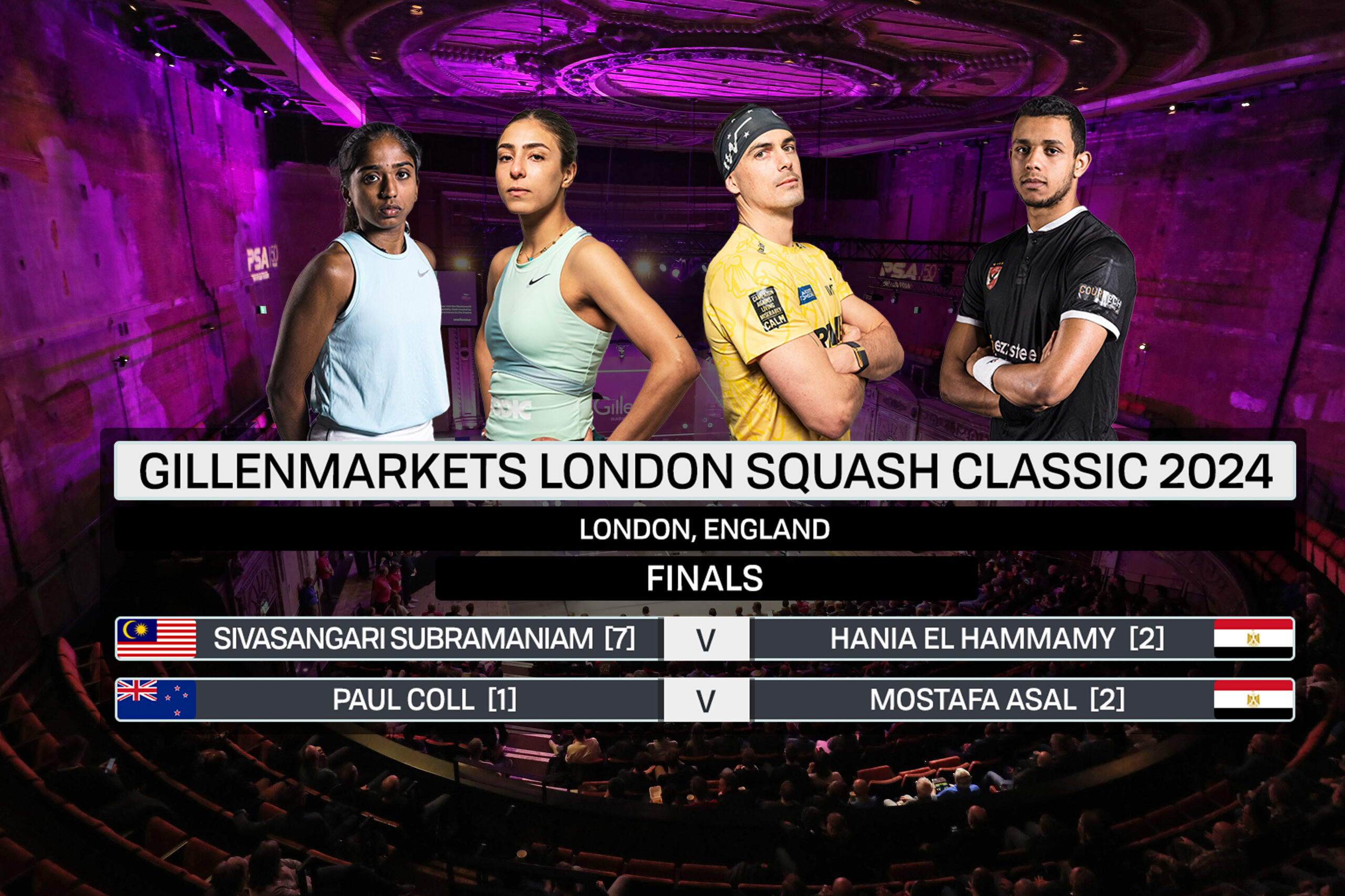 GillenMarkets London Squash Classic 2024 - Finals: Preview, Stats & How ...
